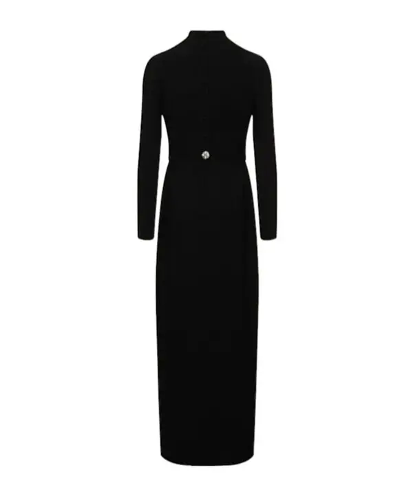 Versace Long-sleeved Dress With Decorative Back Details