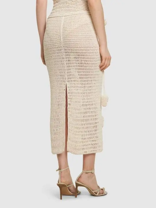 Magda Butrym Crocheted Wrap Skirt