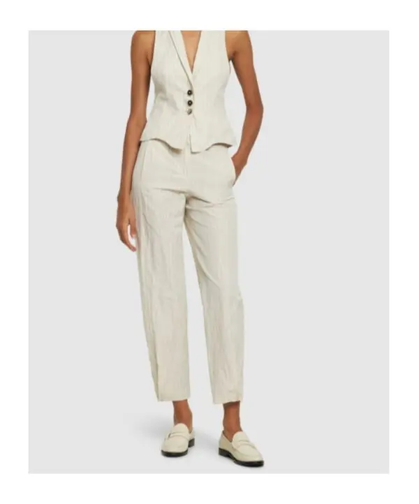 Giorgio Armani Striped High Waist Trousers