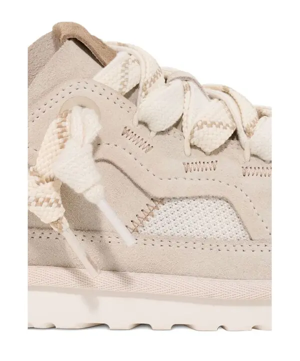 UGG Round Toe Lace-up Sneakers - Nude