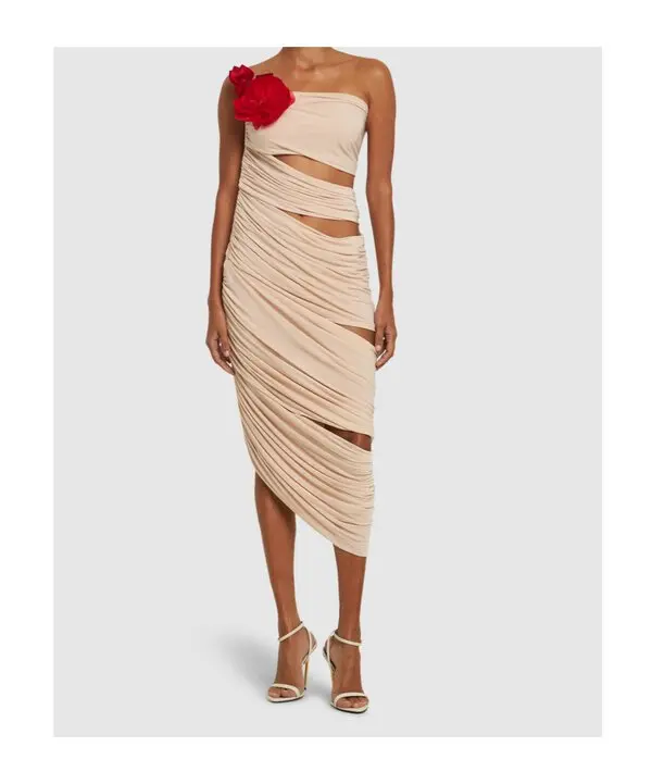 Magda Butrym Sleeveless Dress With Rose Detail