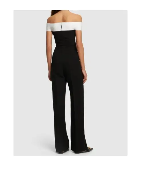 Roland Mouret Off-the-shoulder Stretch Cady Jumpsuit