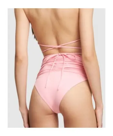 Magda Butrym High-rise Bikini Bottom With Rose Embellishment