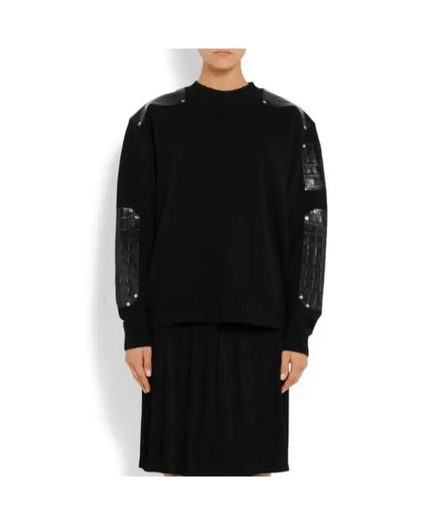 Givenchy Knitted Pullover With Embellished Sleeves