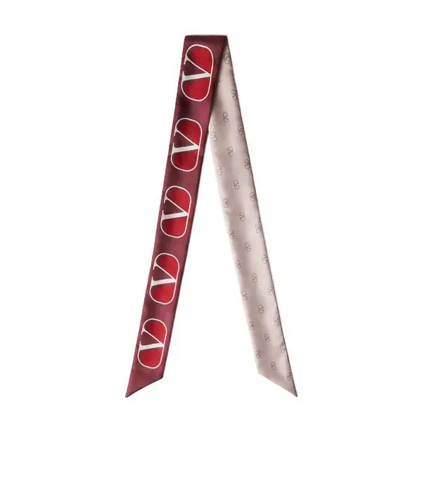 Valentino Garavani Logo Printed Scarf - Red