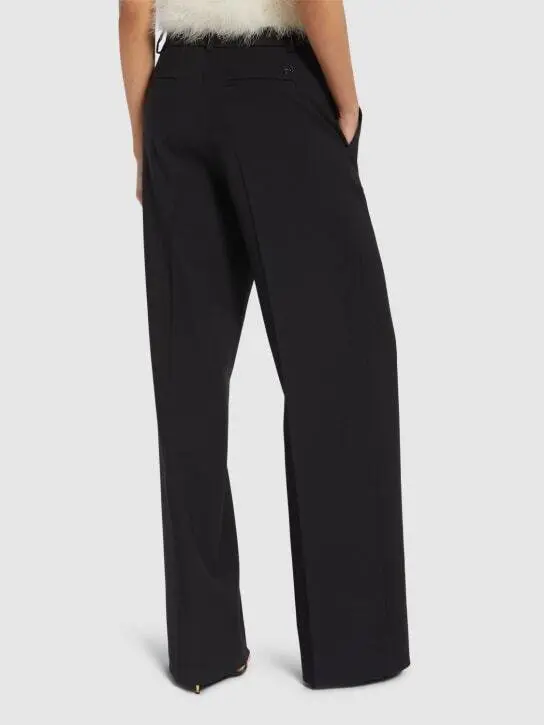 Blumarine Wide-leg Pleated Trousers