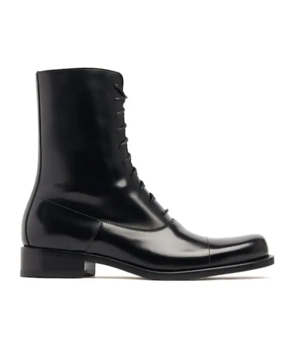 THE ROW Kai Leather Lace-up Boots
