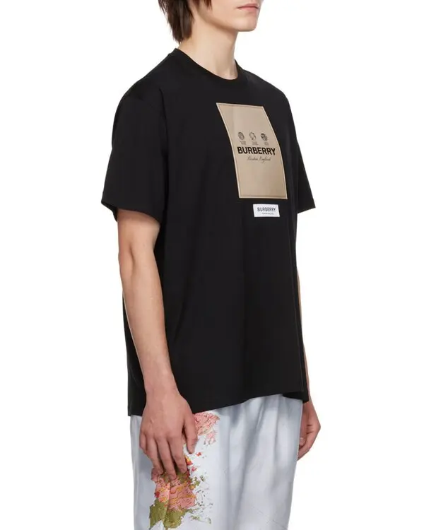 Burberry Logo Patch Printed Hoodie