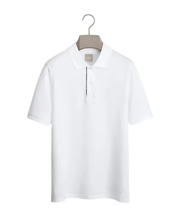 Dior Regimental Polo Shirt, Regular Fit - White