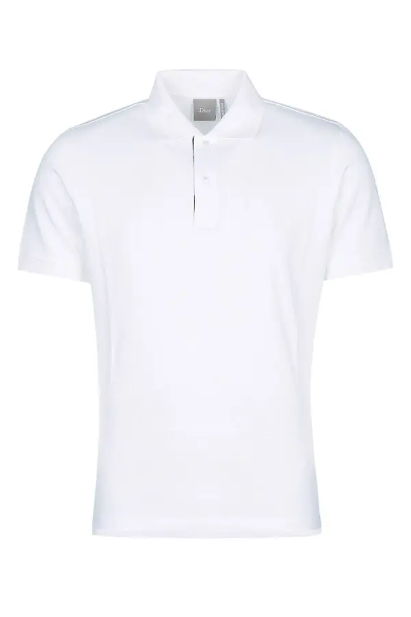 Dior Finta Cravatta Long Sleeve Polo Shirt - White