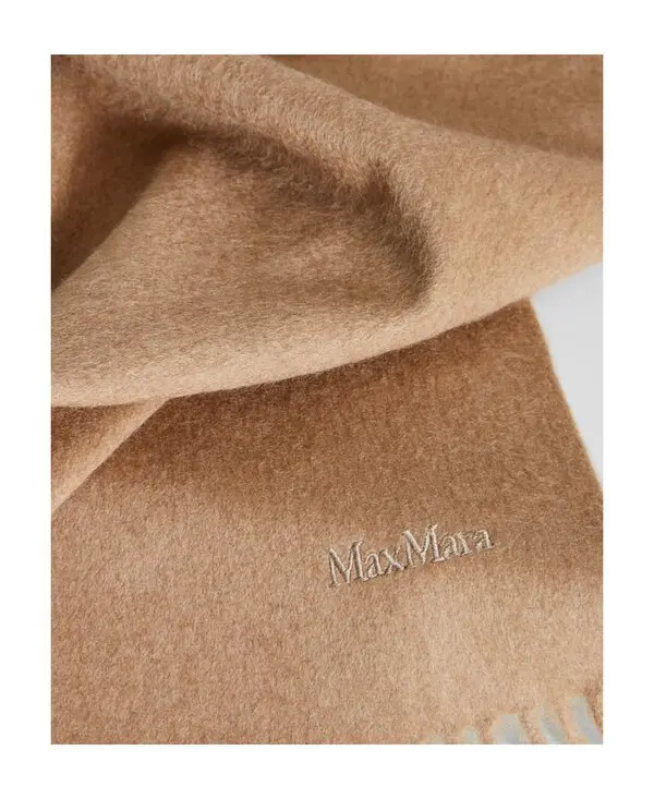 Max Mara Fringed Shawl - Camel