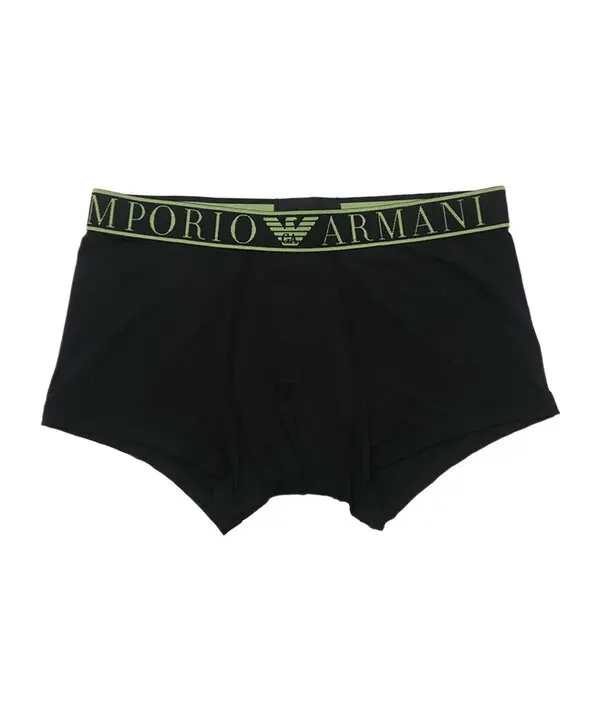 Emporio Armani Elastic Waist Panties - Black