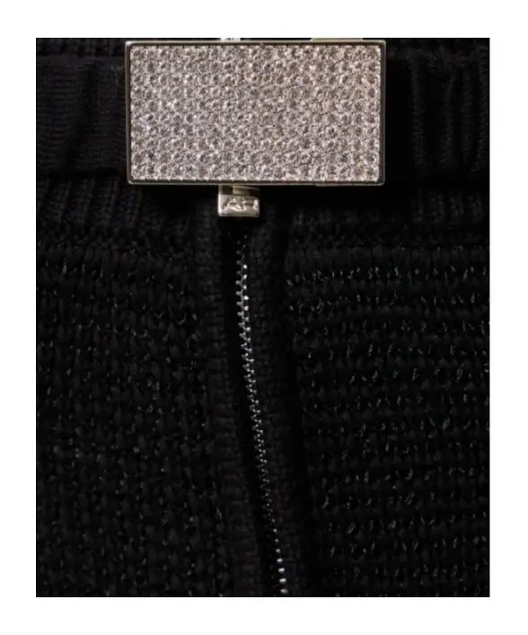 Alessandra Rich Zipper Skirt With Sequins