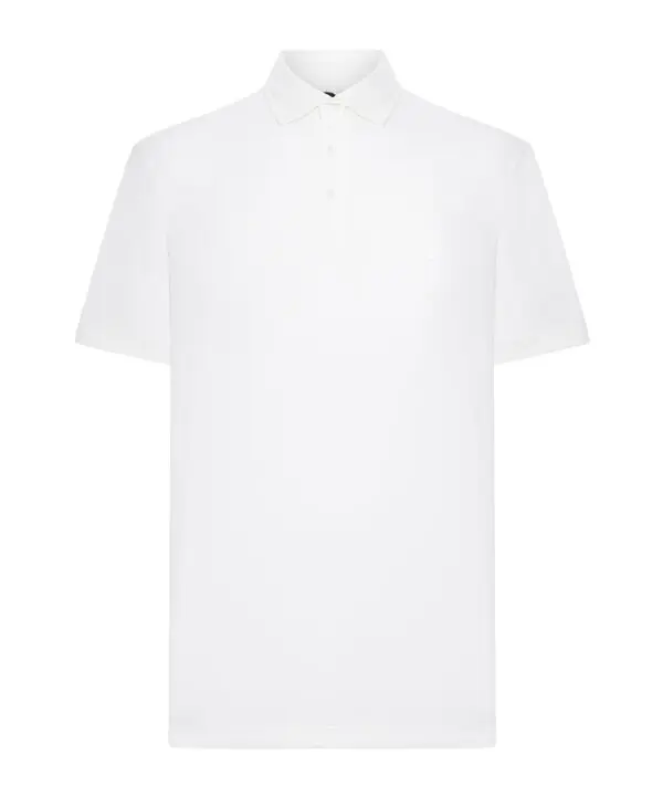 Giorgio Armani Interlock Logo Polo Shirt - White