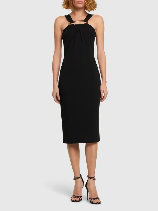 Michael Kors Sleeveless Dress With Front Metal Detail