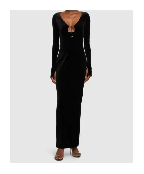 16Arlington Solaria Velvet Midi Dress