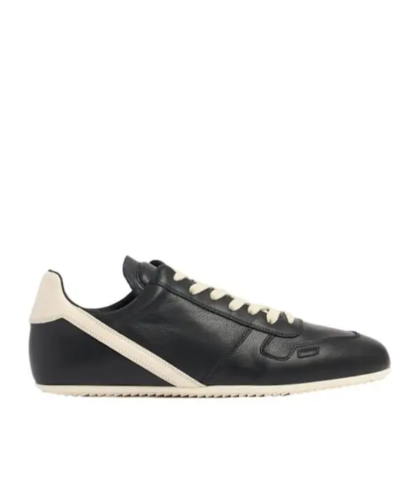 Rick Owens Low Top Leather Sneakers