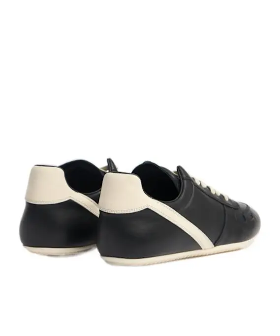 Rick Owens Low Top Leather Sneakers