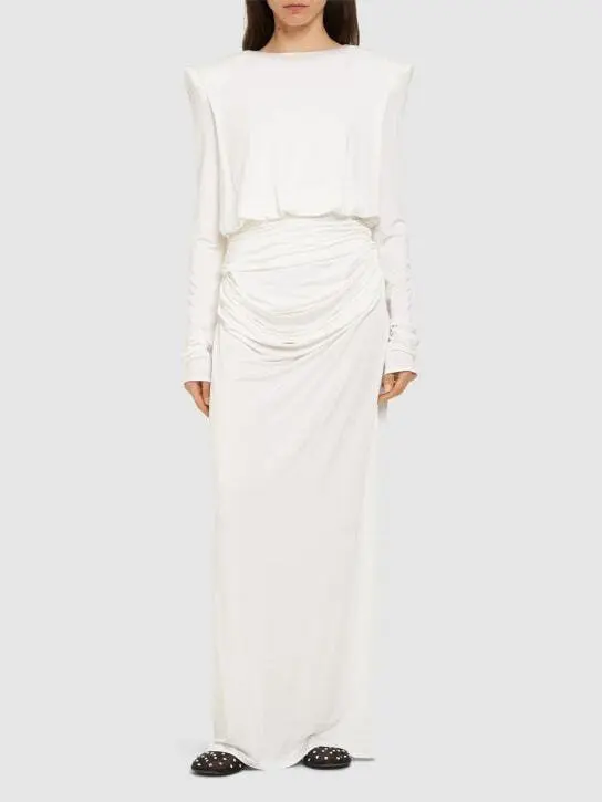 Magda Butrym Draped Maxi Skirt