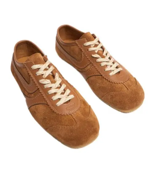 Dries Van Noten Suede Leather Lace-up Sneakers - Brown