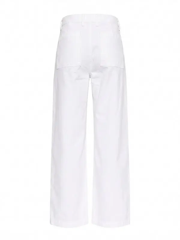 FRAME High-waisted Patch-pocket Barrel-leg Jeans
