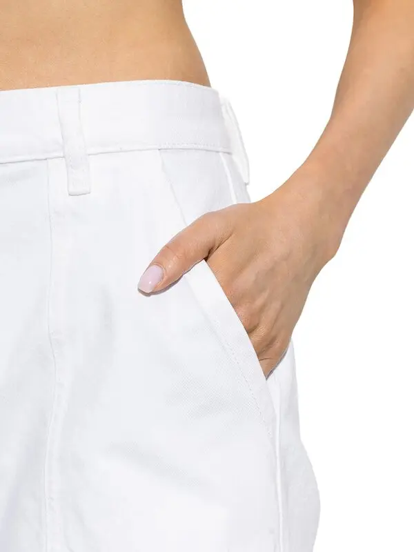 FRAME High-waisted Patch-pocket Barrel-leg Jeans