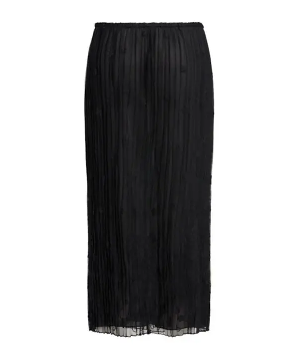 TOTEME Flower Embroidered Tulle Long Skirt