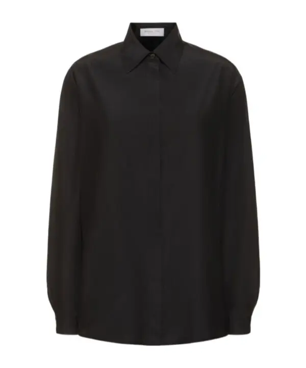 Michael Kors Pointed Collar Long-sleeve Shirt