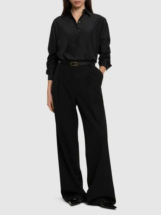 Michael Kors Pointed Collar Long-sleeve Shirt