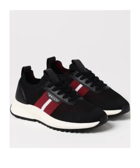 Bally Round Toe Low-top Lace-up Sneakers