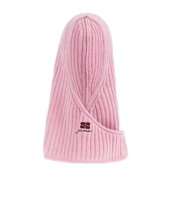 GANNI Logo-embroidered Knitted Hat - Fans