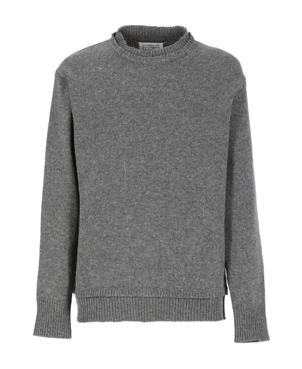 MAISON MARGIELA Crewneck Jumper With Elbow Patches