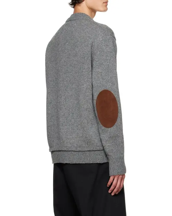 MAISON MARGIELA Crewneck Jumper With Elbow Patches