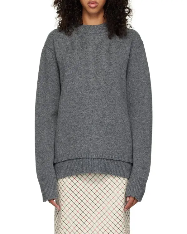 MAISON MARGIELA Crewneck Jumper With Elbow Patches