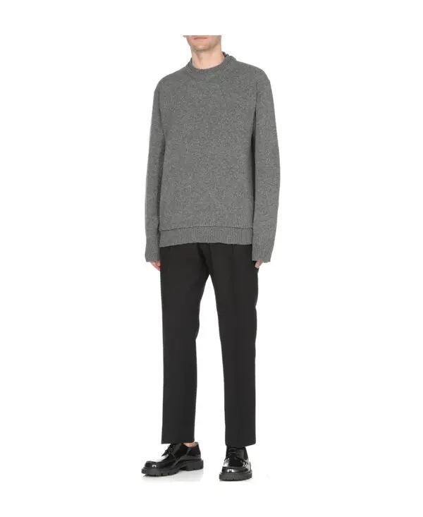 MAISON MARGIELA Crewneck Jumper With Elbow Patches