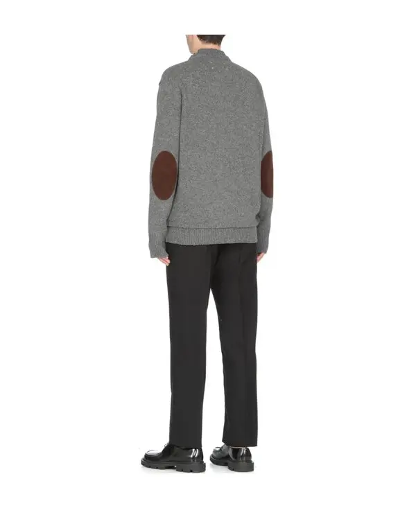 MAISON MARGIELA Crewneck Jumper With Elbow Patches