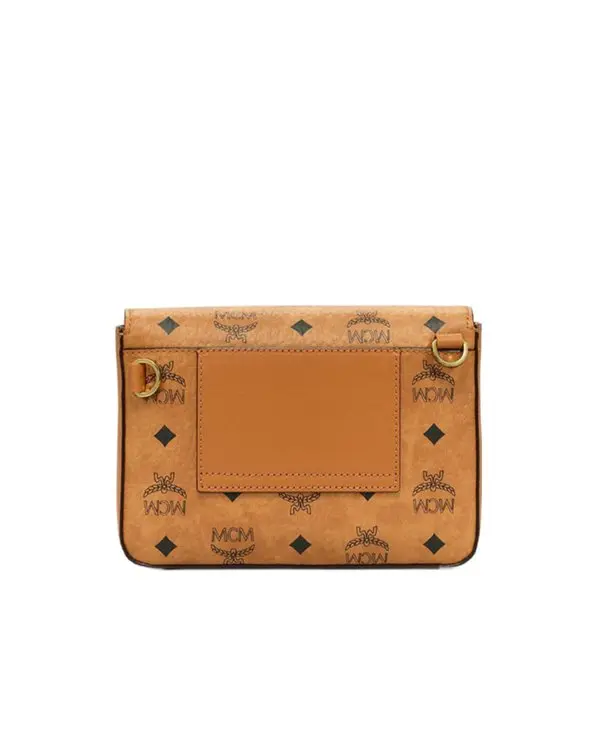 Mcm Millie Visetos Logo Printed Small Crossbody Bag