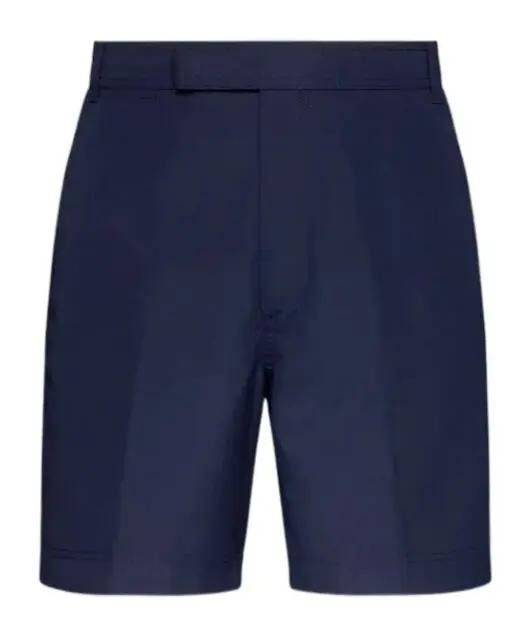 Thom Browne Pressed Crease Chino Shorts With Buckled Detail
