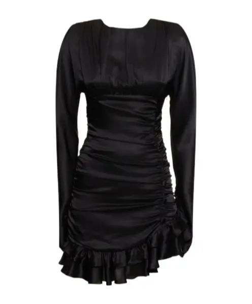 Alessandra Rich Backless Pendant Mini Dress