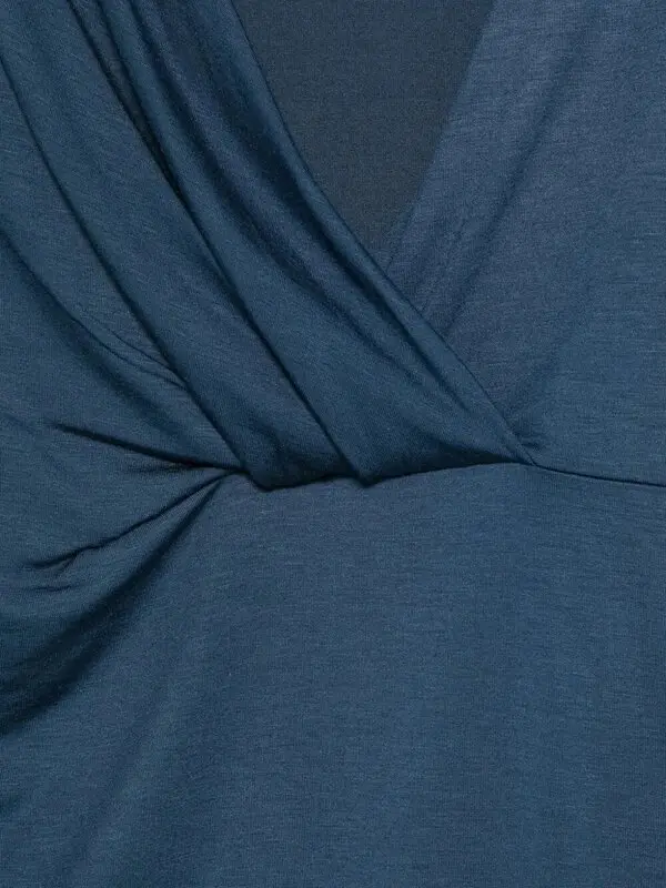 Patrizia Pepe V-neck T-shirt With Pleated Design