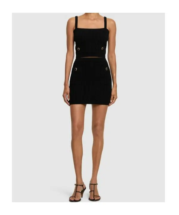Alessandra Rich Knitted Mini Skirt