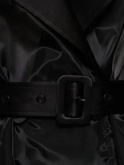 Dolce & Gabbana Belted Long Coat - Black