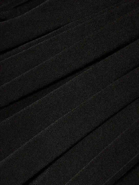David Koma Pleated Knitted Dress