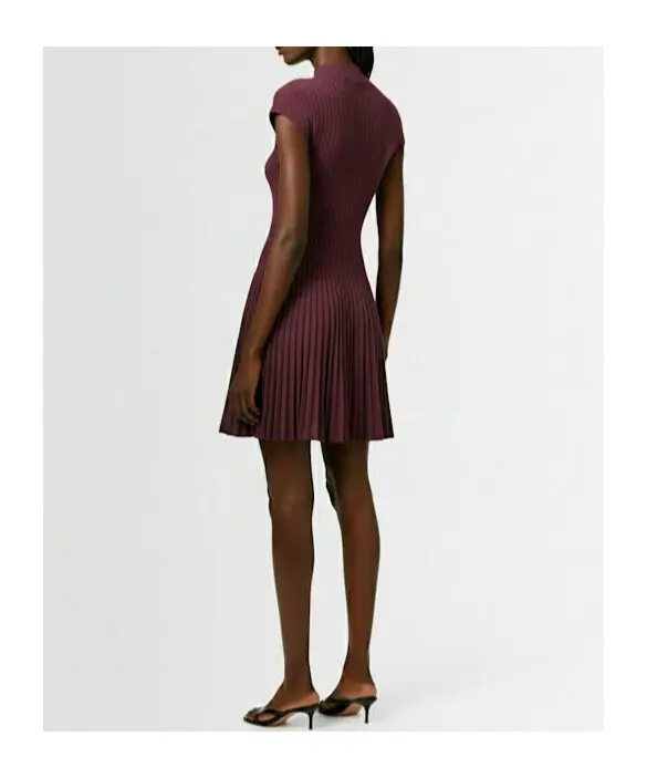 Magda Butrym Pleated Cotton Mini Dress