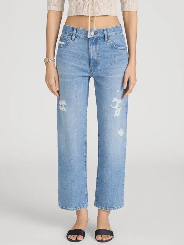 FRAME The Hang Distressed Jeans