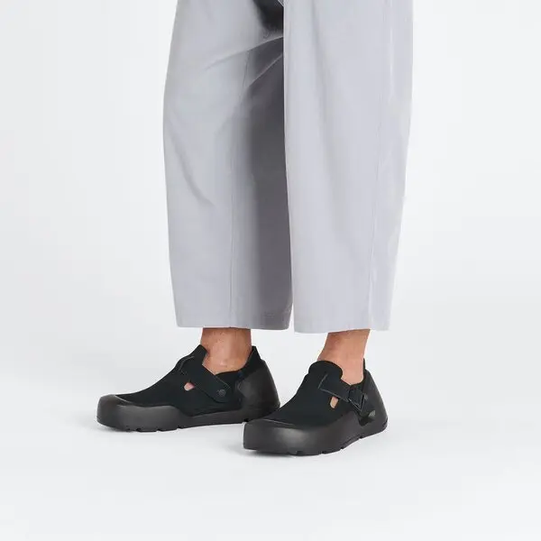 BIRKENSTOCK Reykjavik Buckled Slipper - Black