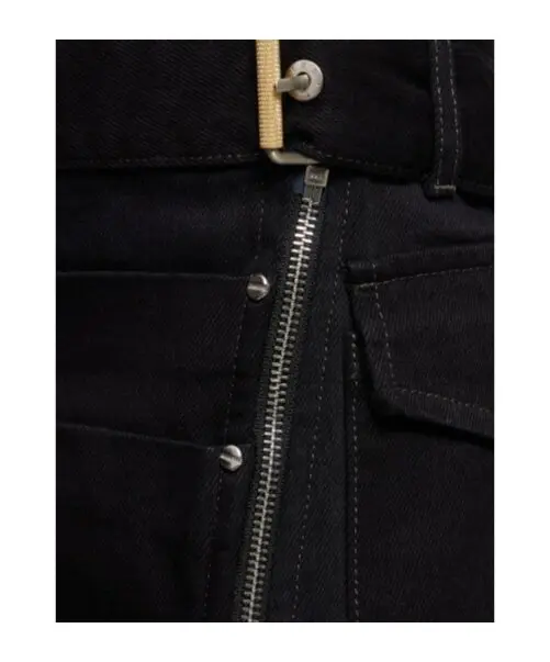 DION LEE Belted Zipper Skirt