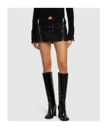 DION LEE Belted Zipper Skirt