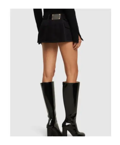 DION LEE Belted Zipper Skirt