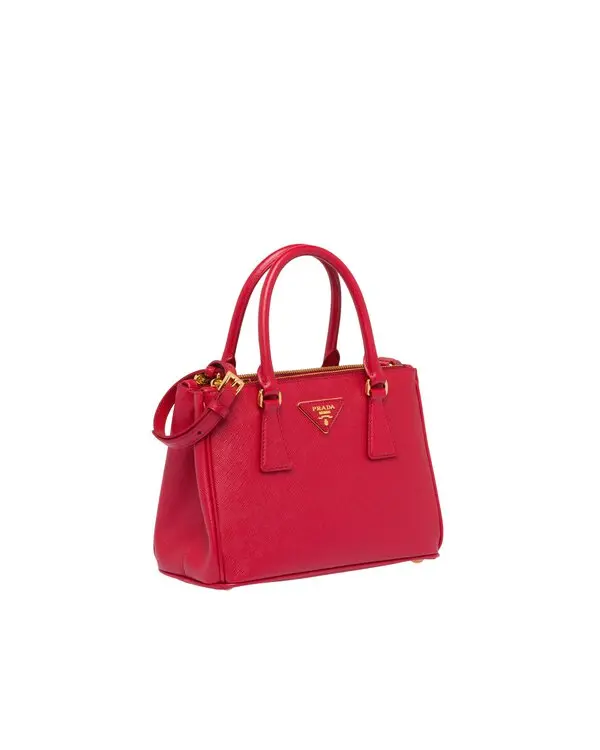 Prada Galleria Small Saffiano Leather Bag - Red